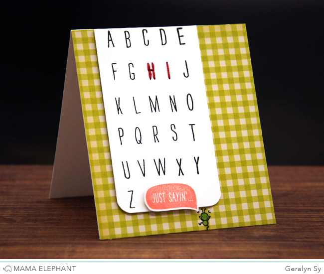 In a Creative Bubble: Mama Elephant - Bella Letters