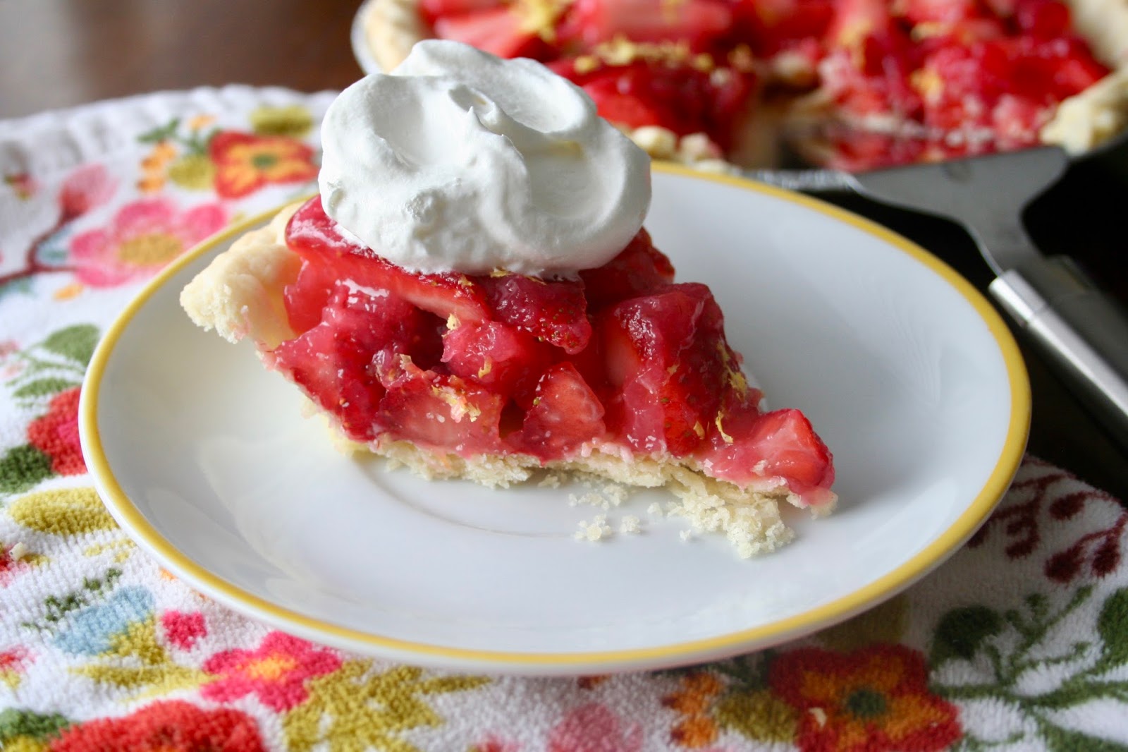 Fresh Strawberry Lemon Pie