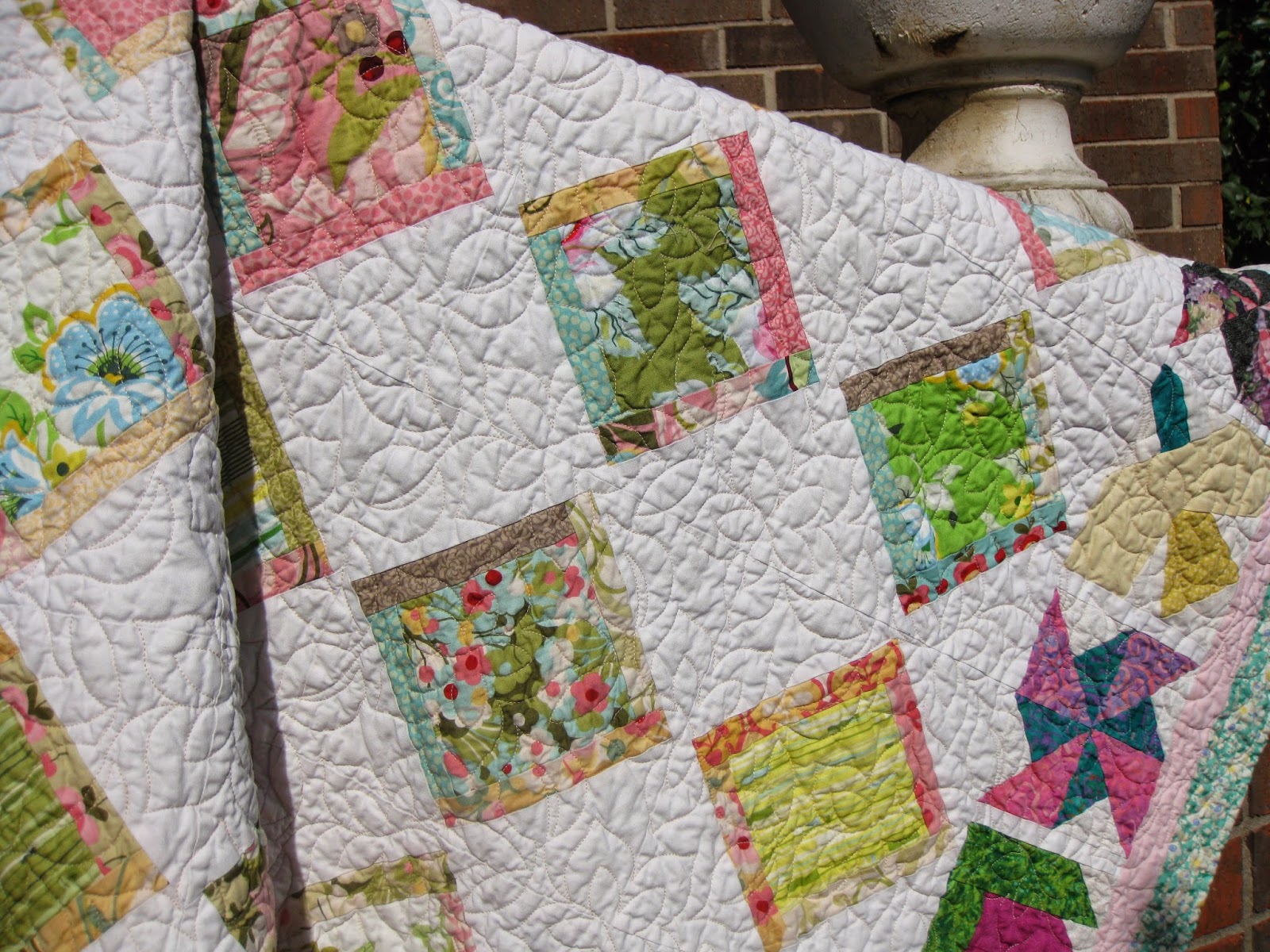 Millie's Quilting: Two finishes and a few string quilts
