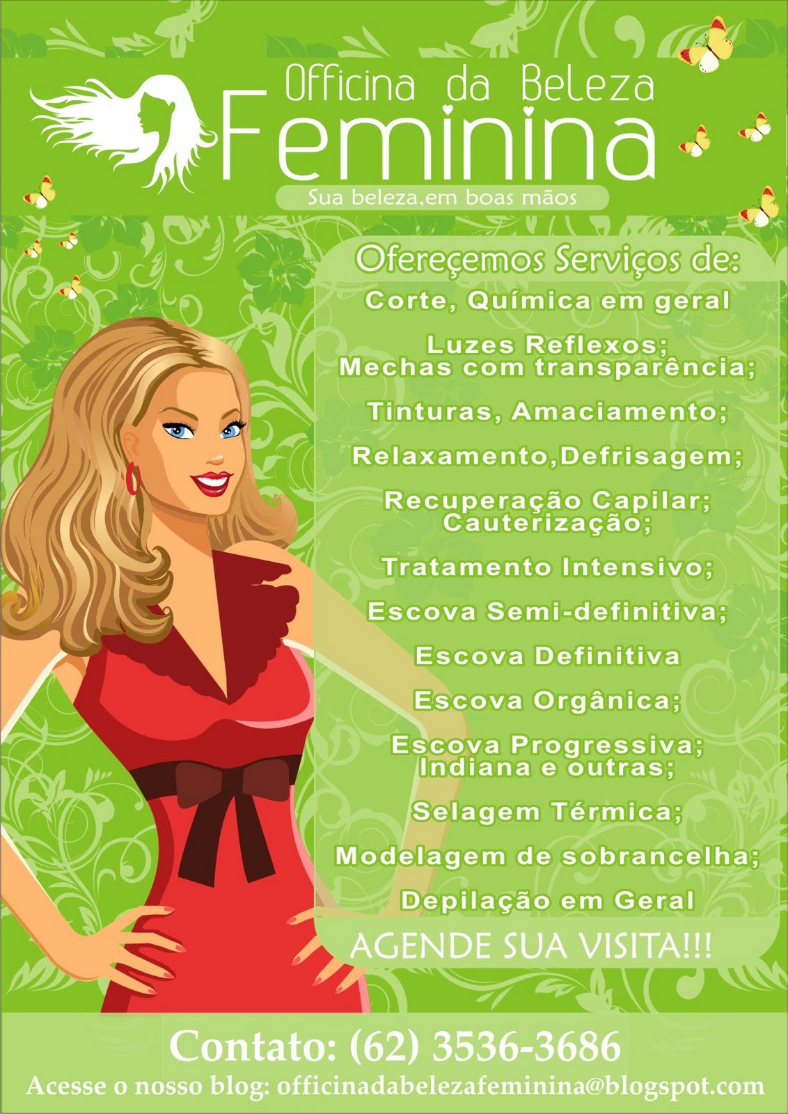 Propagyn Blue Design: OFFICINA DA BELEZA FEMININA - Divulgação Orkut