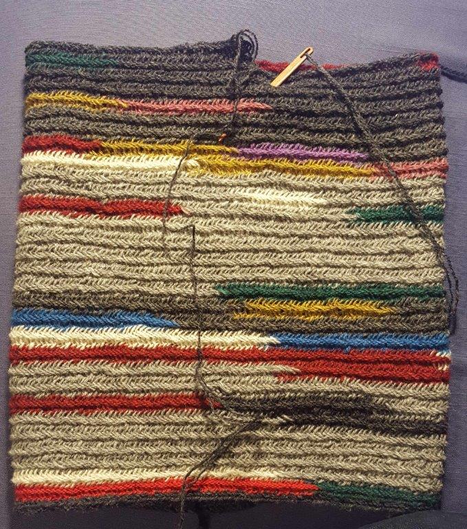 Lappone: Cowl in nalbinding