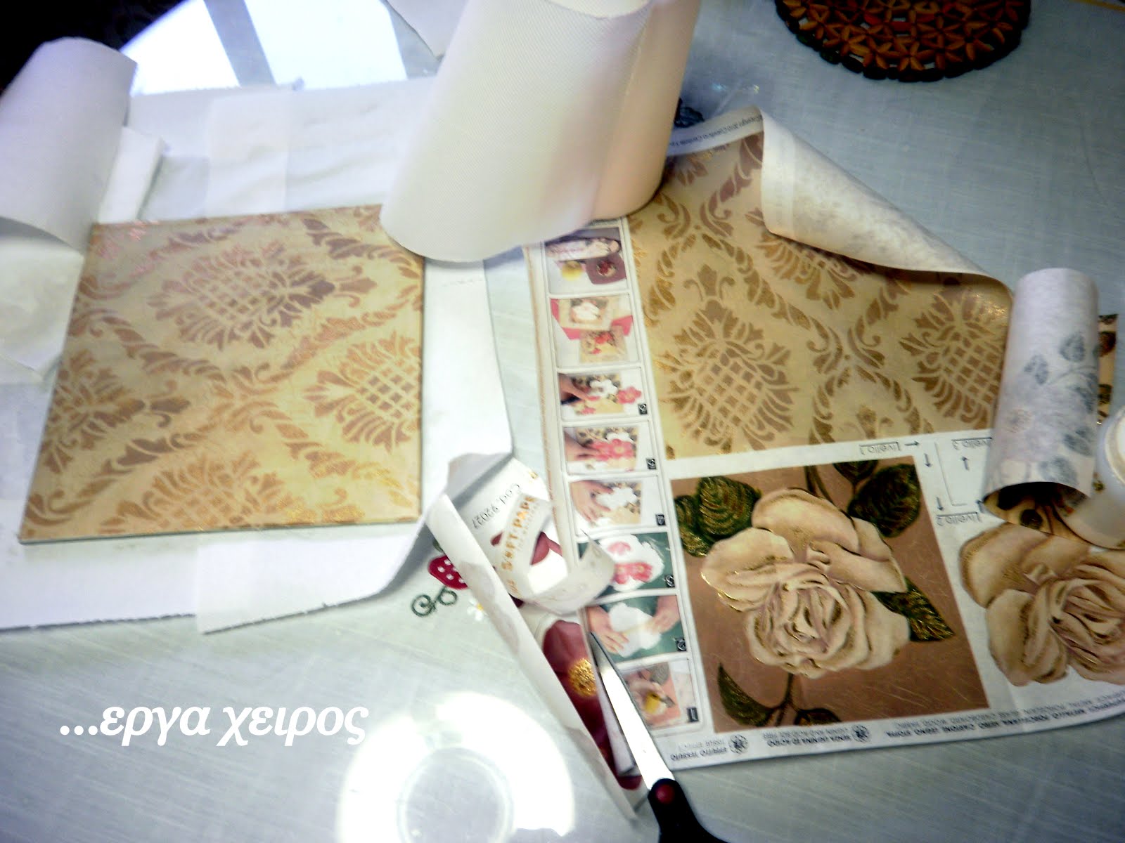 ...έργα χειρός: τρισδιάστατη decoupage ξανά....
