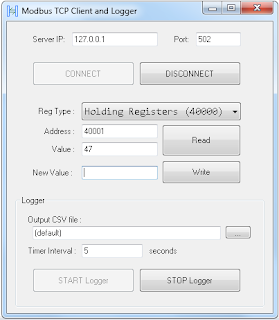 Modbus (TCP) Client and Logger (CSV) - HadiSCADA