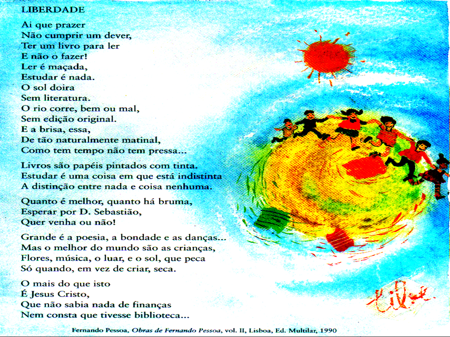 Poemas em Imagem: Liberdade