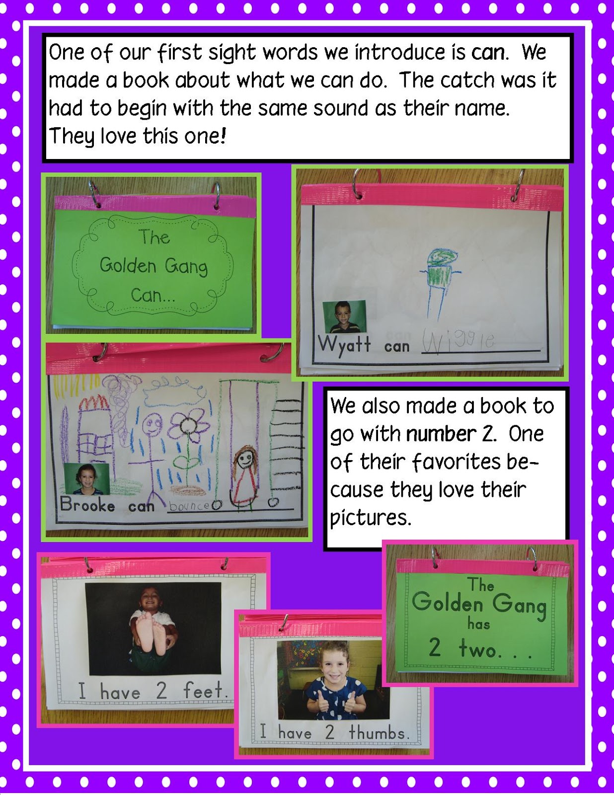 Golden Gang Kindergarten: Class Books