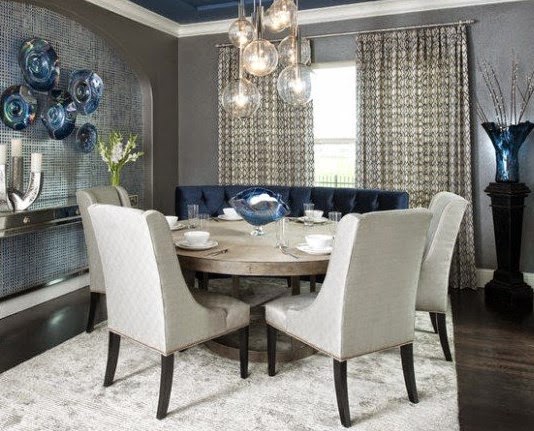 Area Rug Tips by Heritage Home Rugs: Round Vs Rectangle Dining Table