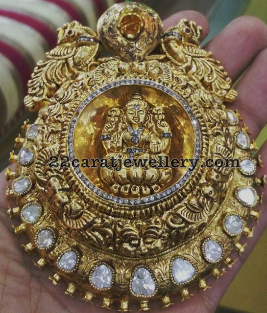 Antique Peacock Pendant Sets - Jewellery Designs