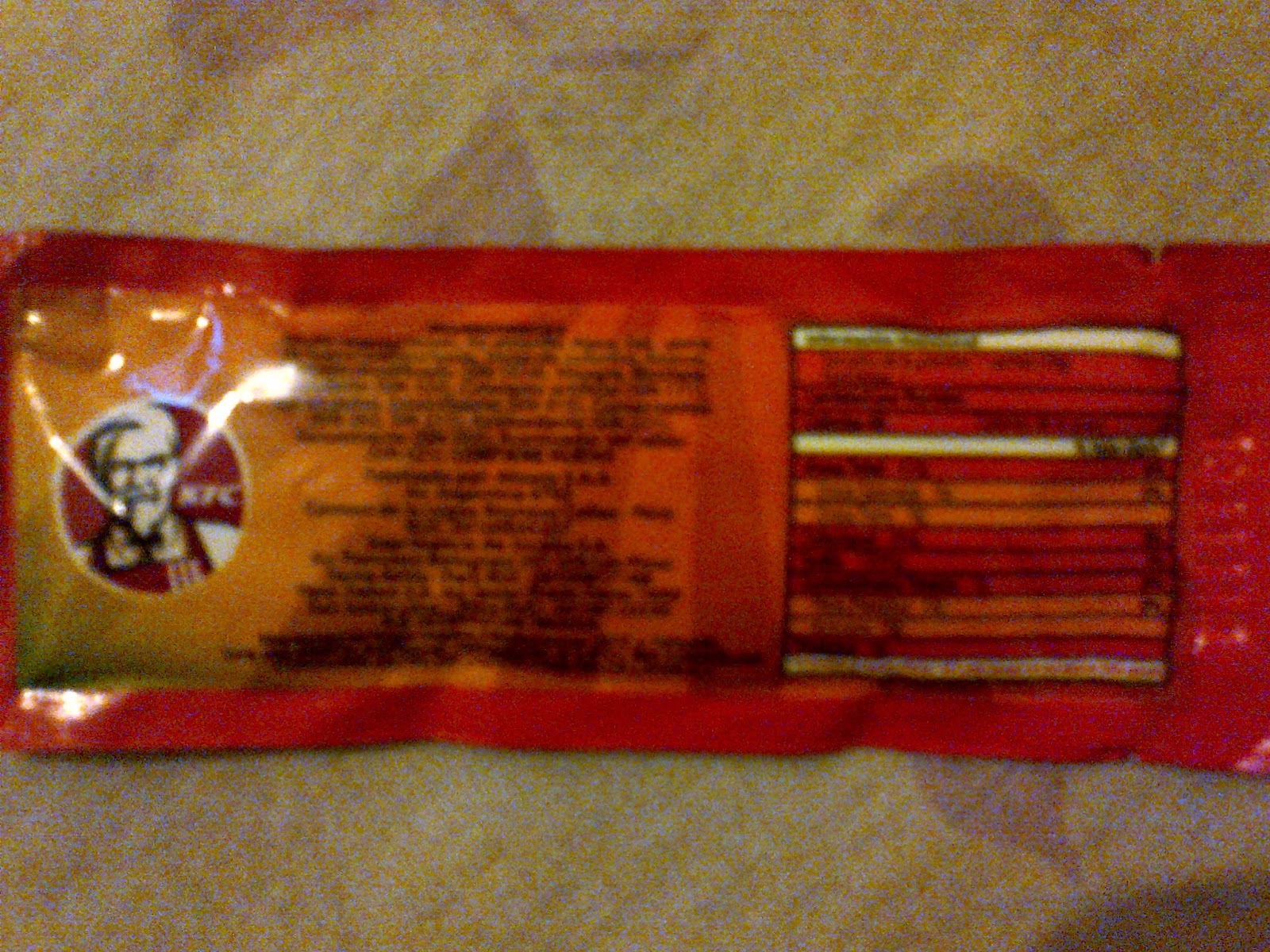 Blog de Cecilia Li: Sachets de salsas sin fecha de vencimiento... KFC ...