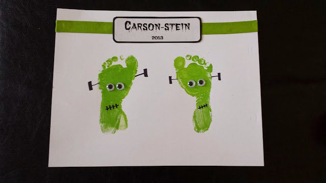 Simple Suburbia: Frankenstein Footprint Craft