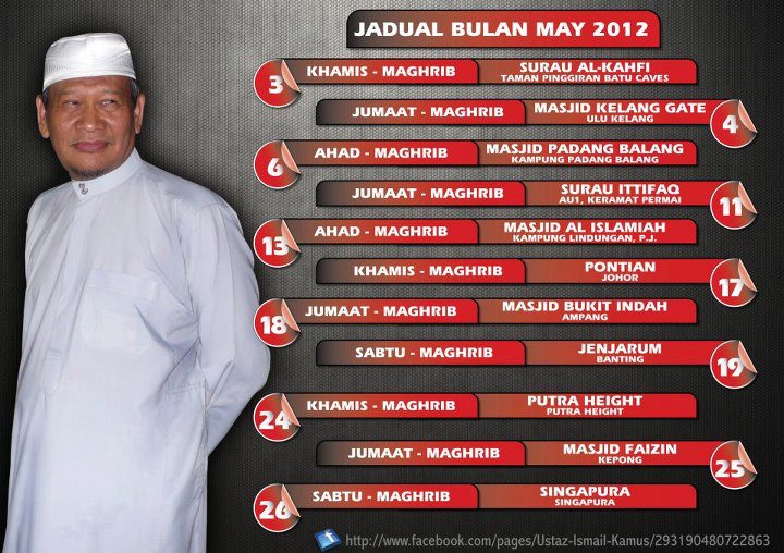 .: DATUK USTAZ ISMAIL KAMUS & PENGAJIAN