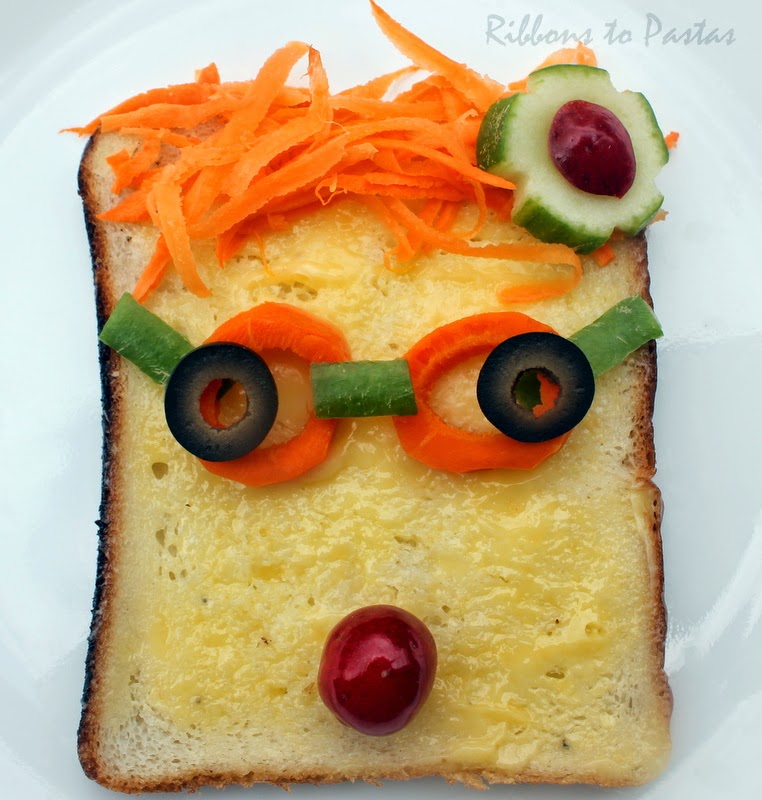 Food Craft - Funky Face - Ribbons to Pastas