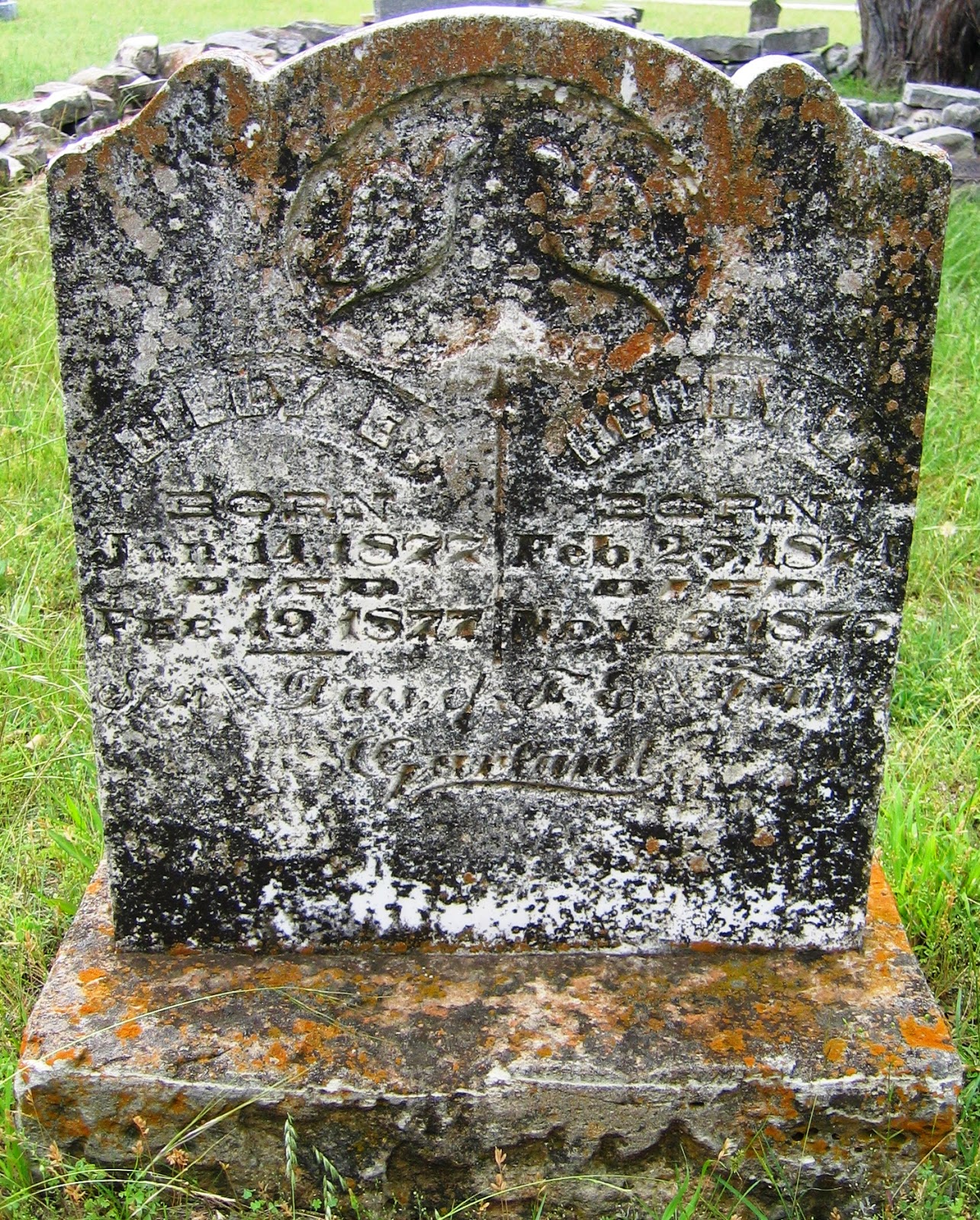 ABT UNK: Tombstone Tuesday: Lilly E. and Henry L. Garland, Granbury, Texas