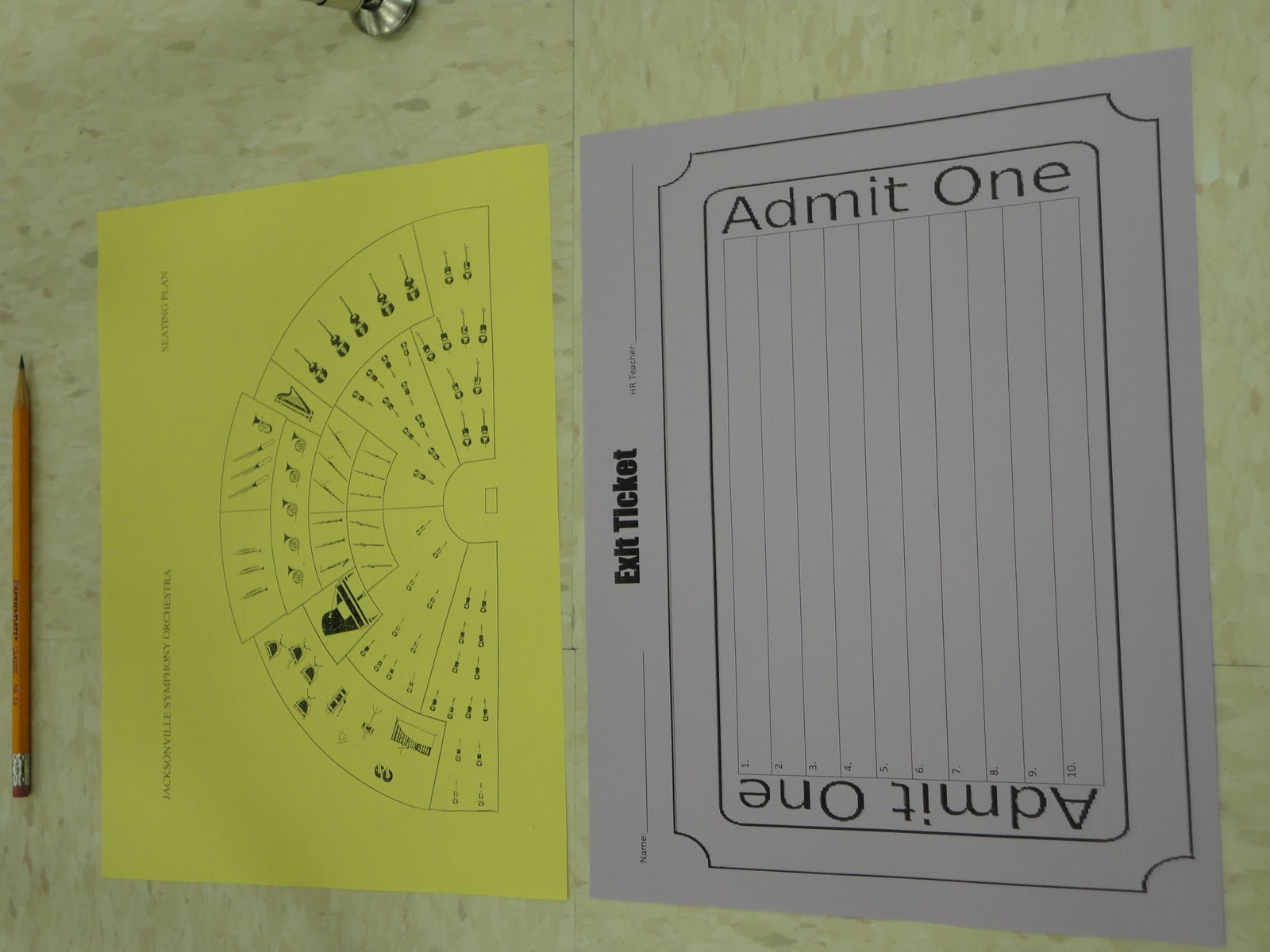Music Matters: Exit Tickets