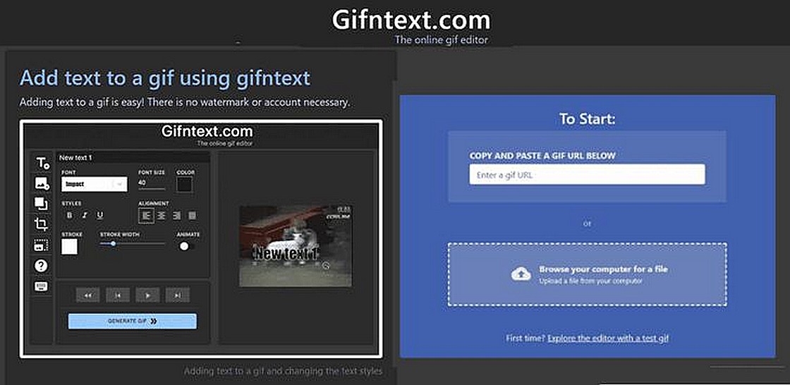 Gifntext 免費線上 GIF 動圖編輯器，調整速度、添加文字/影像輸出無水印