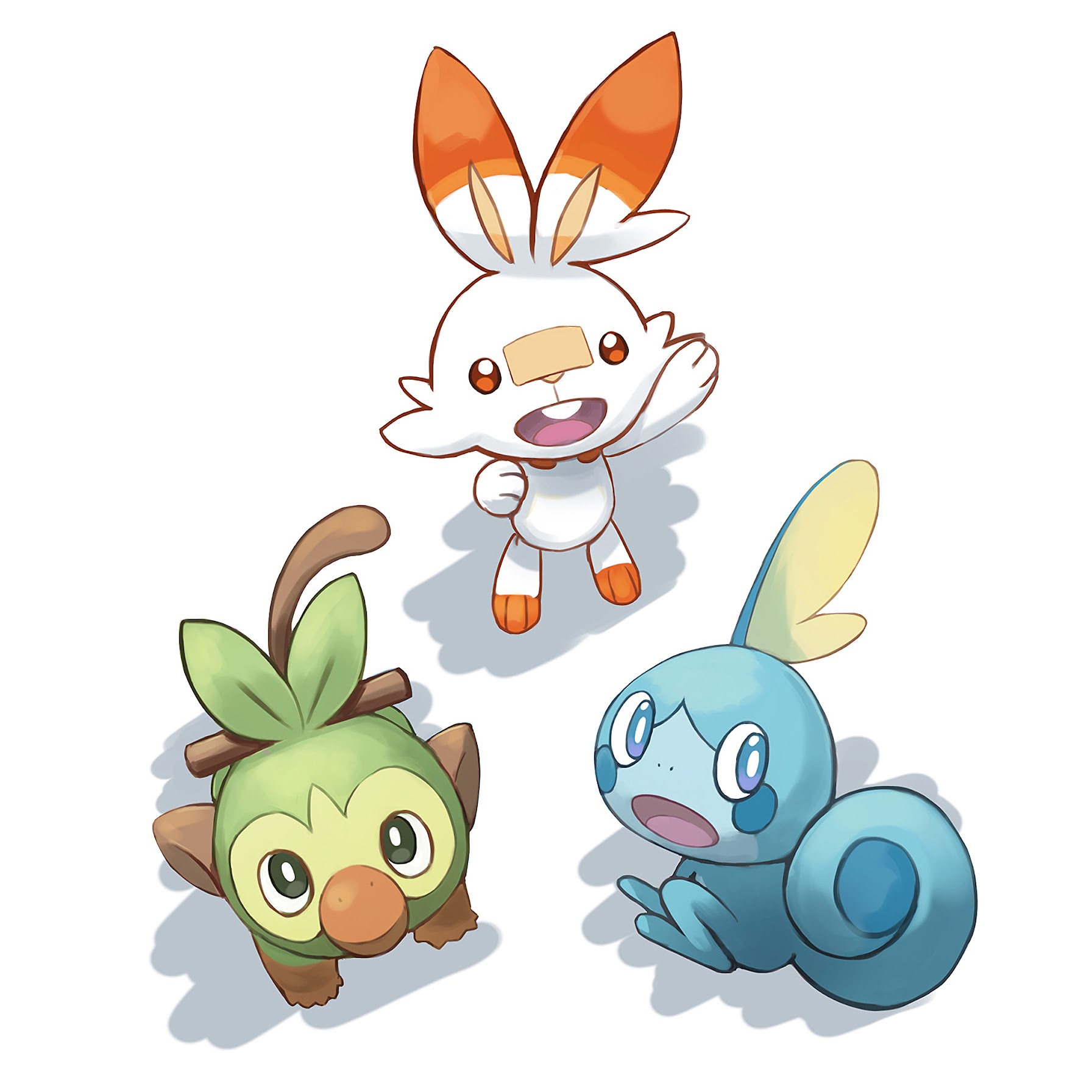 Scorbunny, Grookey, Sobble, Pokemon Sword and Shield, 4K, #18 Wallpaper ...