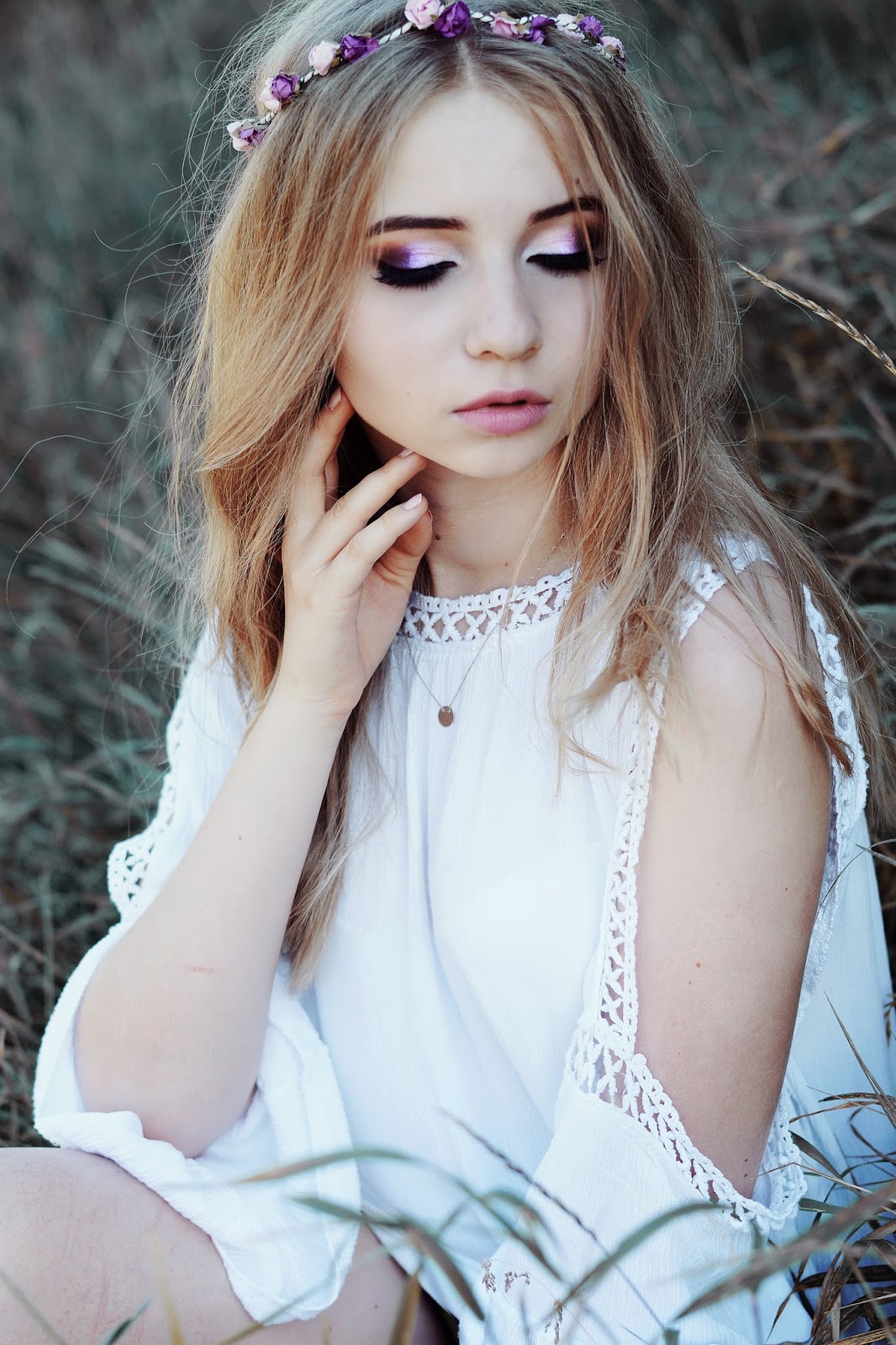 Kejt maluje: violet blush