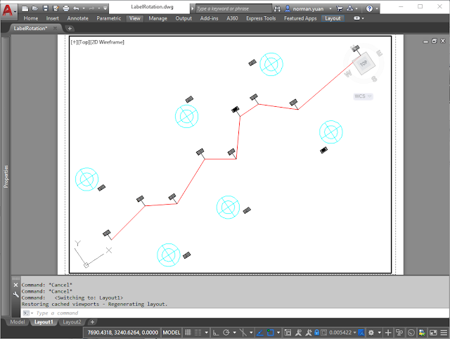 Drive Autocad With Code Using Rotation Parameter Action In Conjunction
