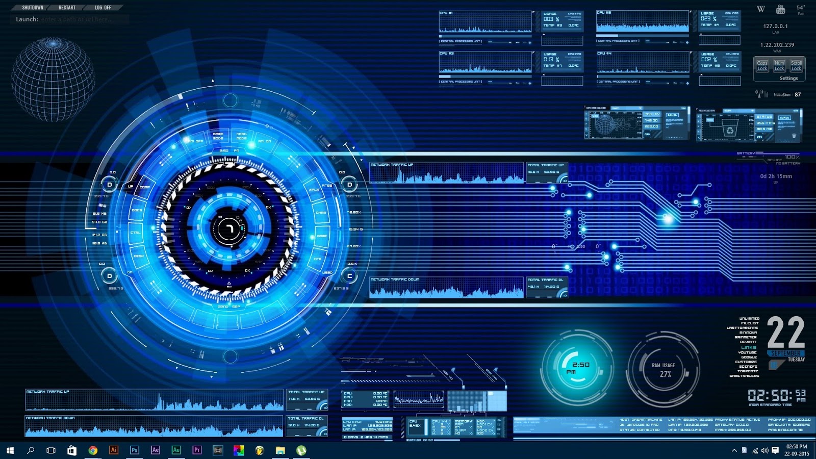 How to create a custom Windows 10 desktop with Rainmeter | Geextek