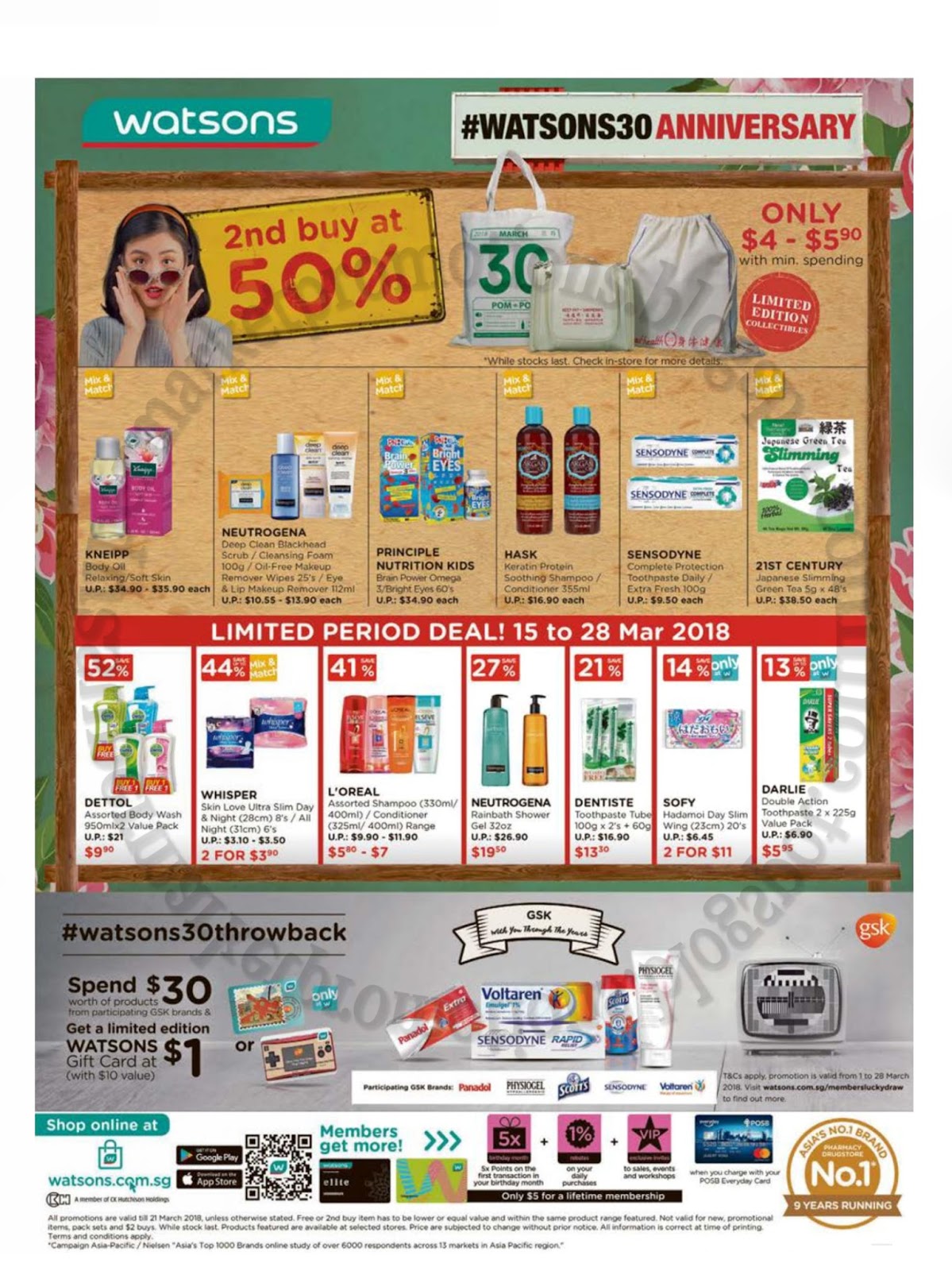 Watsons 30 Anniversary Promotion 15 - 21 March 2018 ~ Supermarket ...