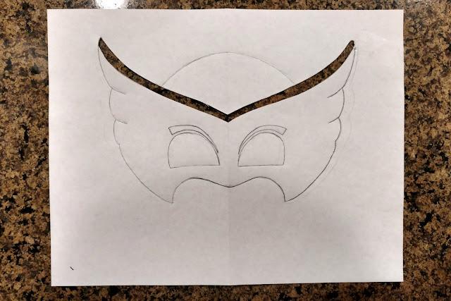 DIY Owlette and Cat Boy Masks (PJ Masks) - Sunshine and Munchkins