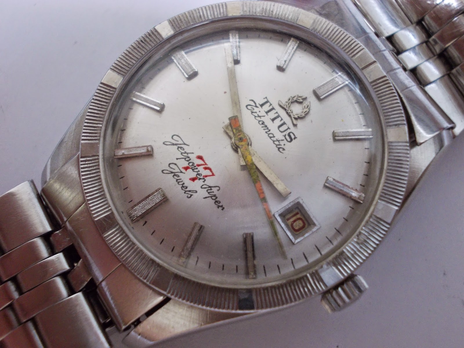 vintage watches: Titus Titomatic 77 jewel RM490