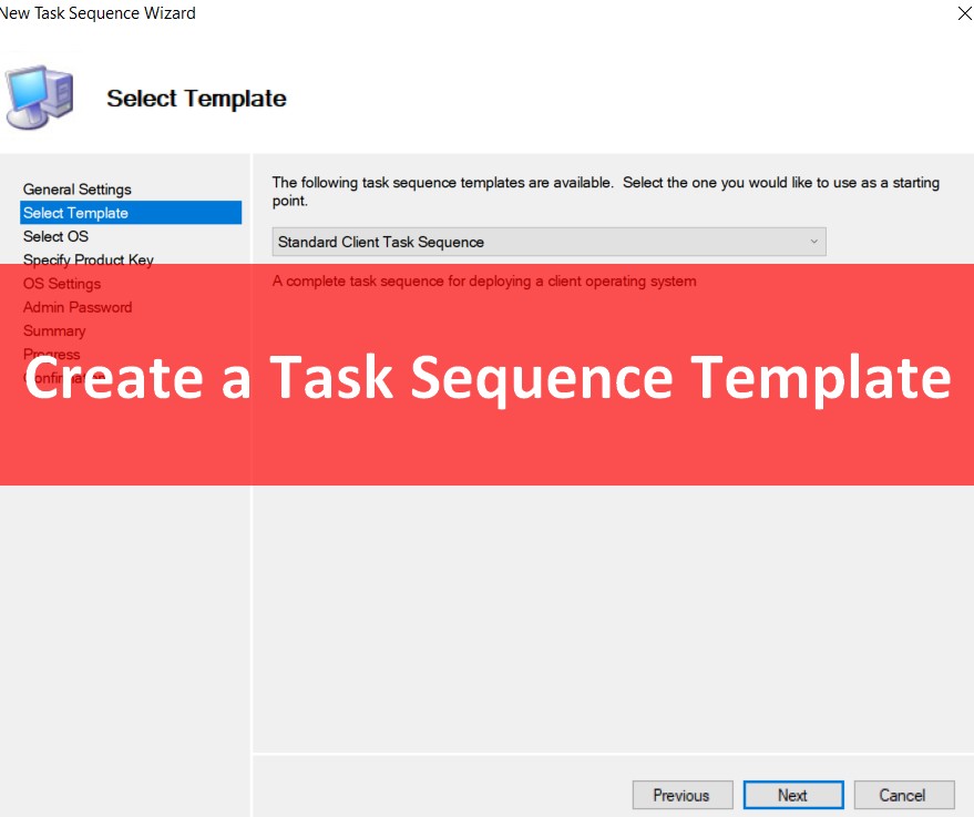 Create An Mdt Task Sequence Template Syst And Deploy