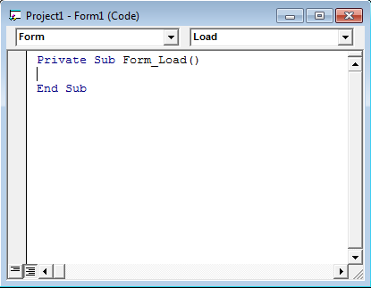 Pengenalan Dasar Microsoft Visual Basic 6.0 - Basic Code