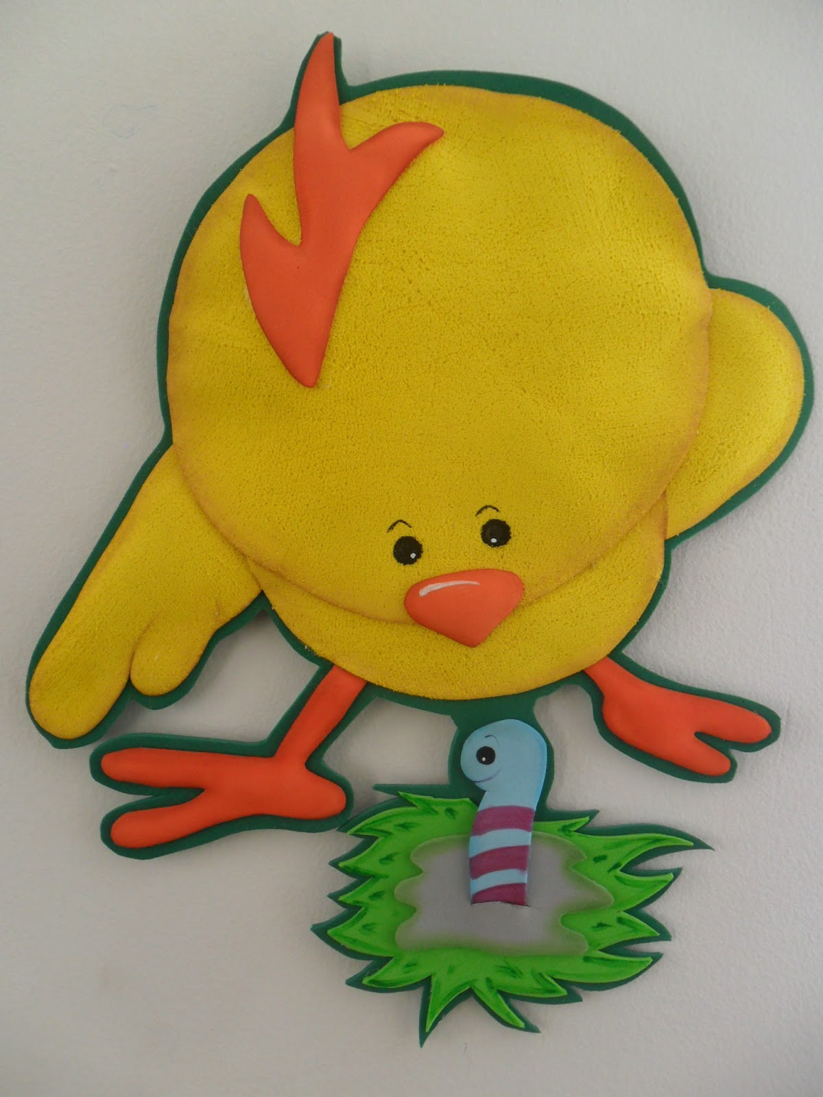 Como hacer un pollito en foami - Imagui