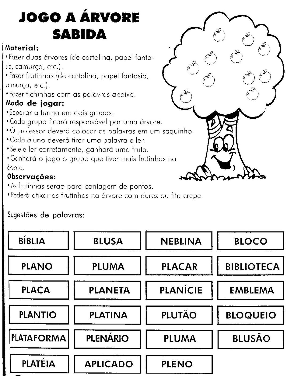 EDUCAÇÃO E ARTES: ATIVIDADES COM L INTERCALADO
