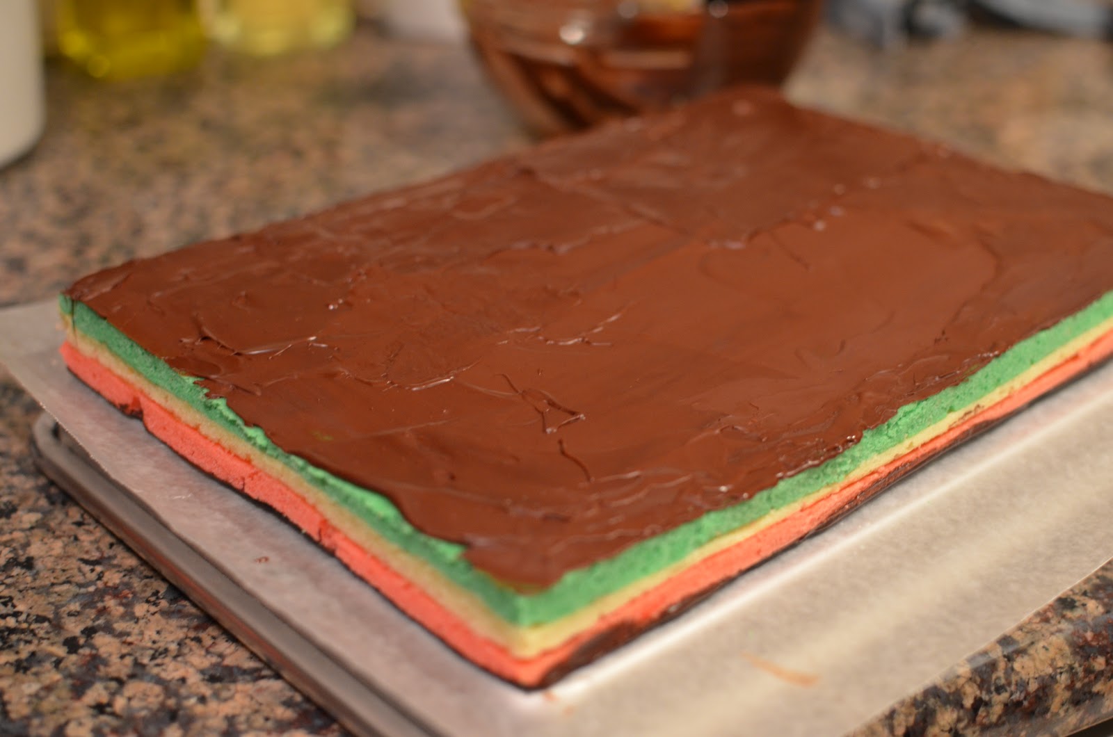 Playing with Flour: Tri-color cookies - the twelve hour project