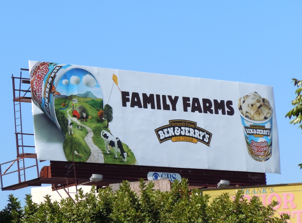 TRIO DAY: Ben & Jerry's ice-cream billboards... | Road Billboard