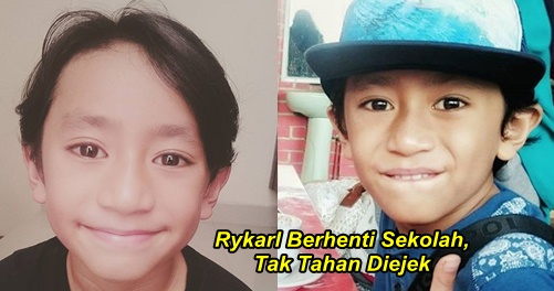 Pelakon Cilik, Rykarl Berhenti Sekolah Tak Tahan Dibuli ~ PEDAS MOLEK