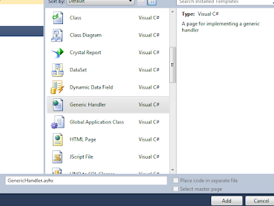 How to create Generic Handlers Application in ASP.NET | MY.NET Tutorials