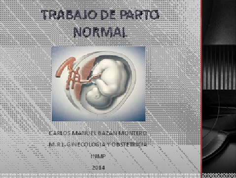 Residentes Gineco-Obstetricia INMP: EXPO TRABAJO DE PARTO NORMAL MR1 BAZAN