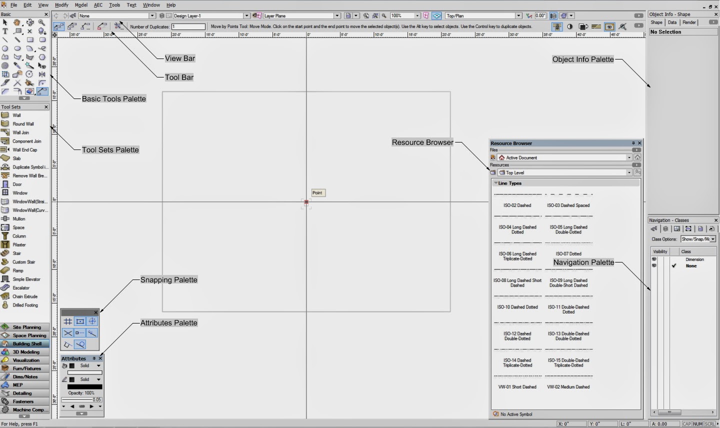 Vectorworks Tutor: Exploring the User Interface