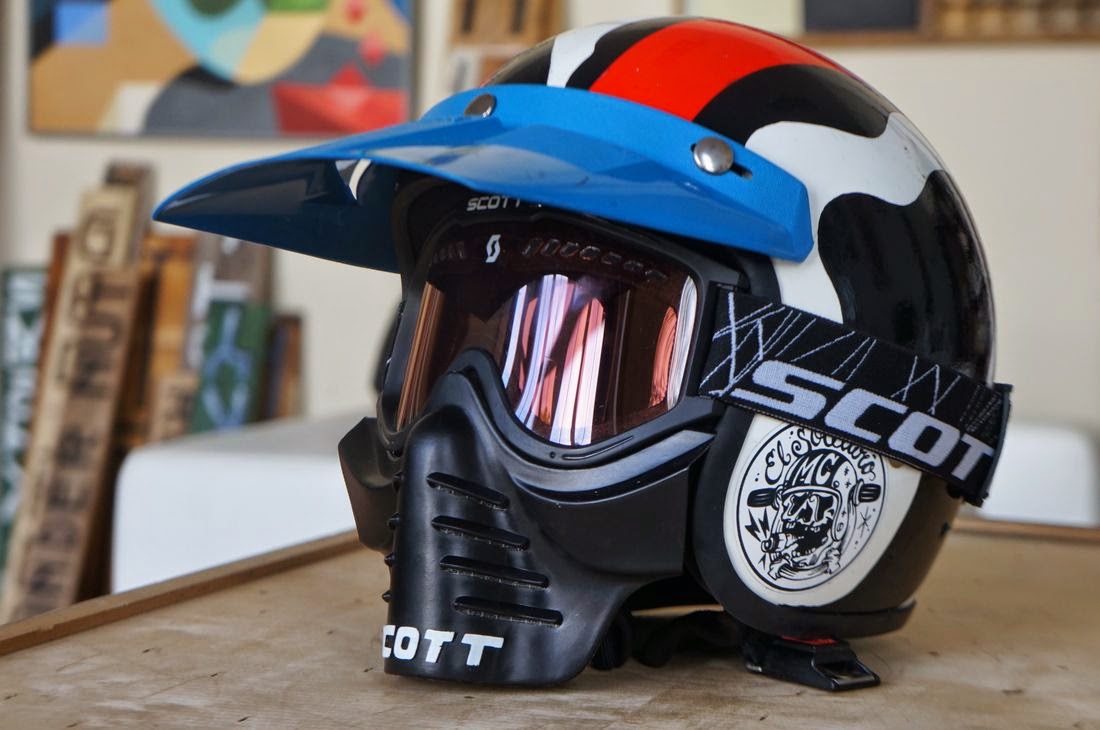 BUBBLE VISOR: Motorcycle House - Scott Safari Facemask Review
