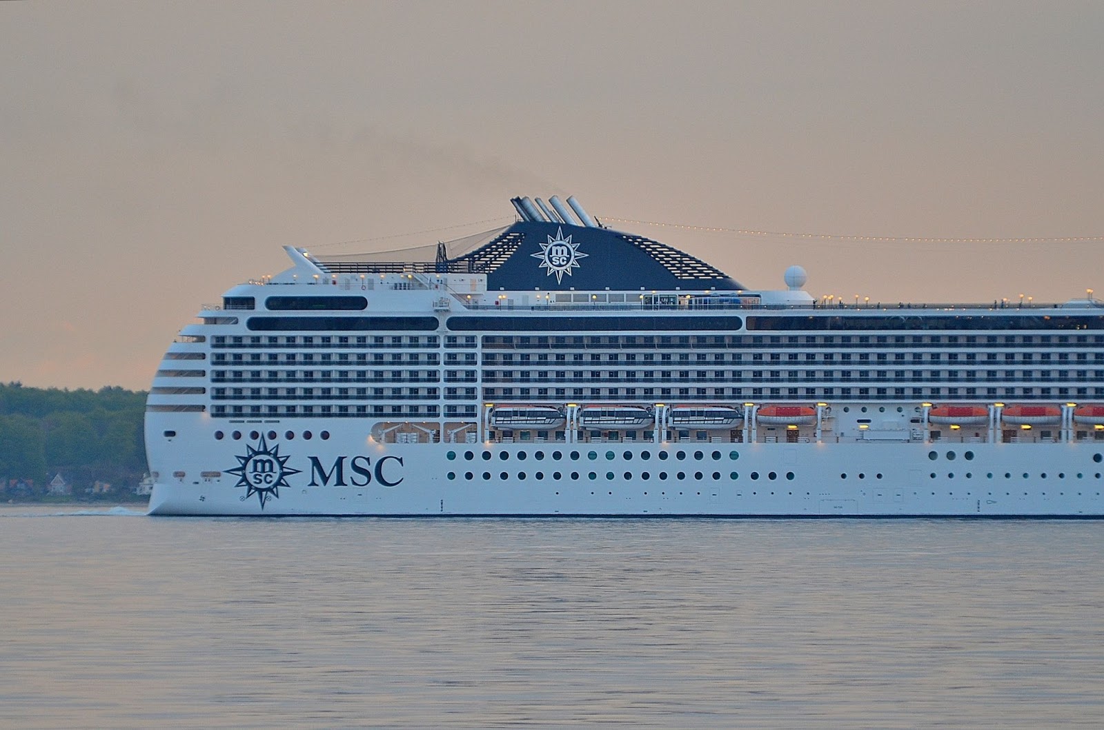 The Things I Enjoy: The Emerald Princess and the MSC Poesia in Øresund
