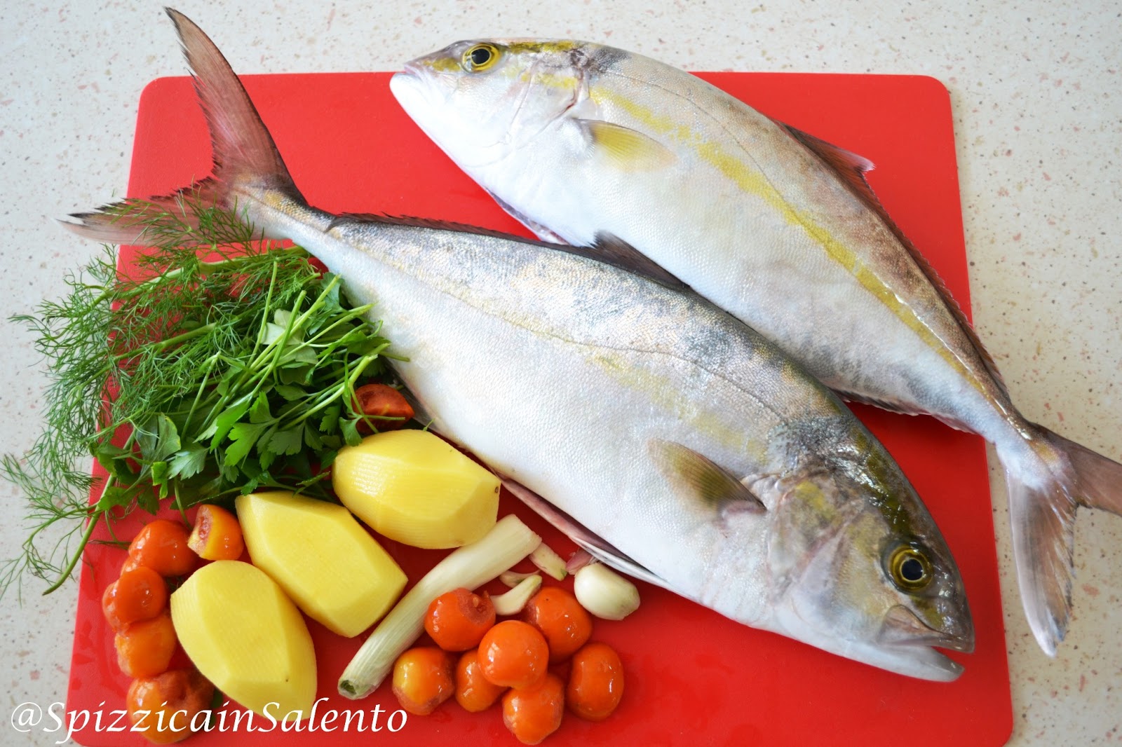 Spizzica in Salento...: Filetti di Ricciola in Crosta di Patate