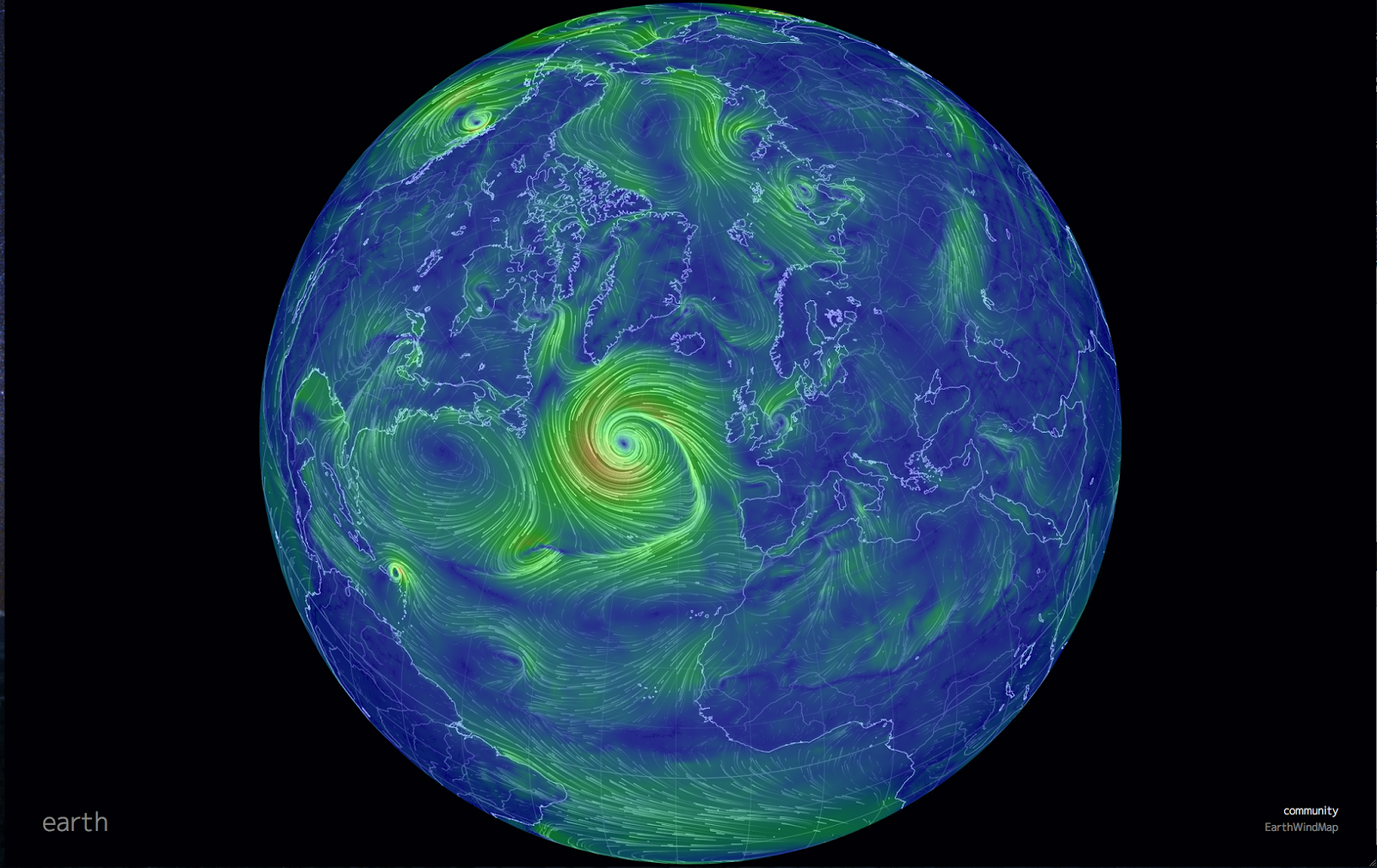 VISUAL INFORMATION: realtime earth winds and ocean currents