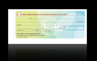 C & O ad-ventures: Cheque Leaf Design for Bank