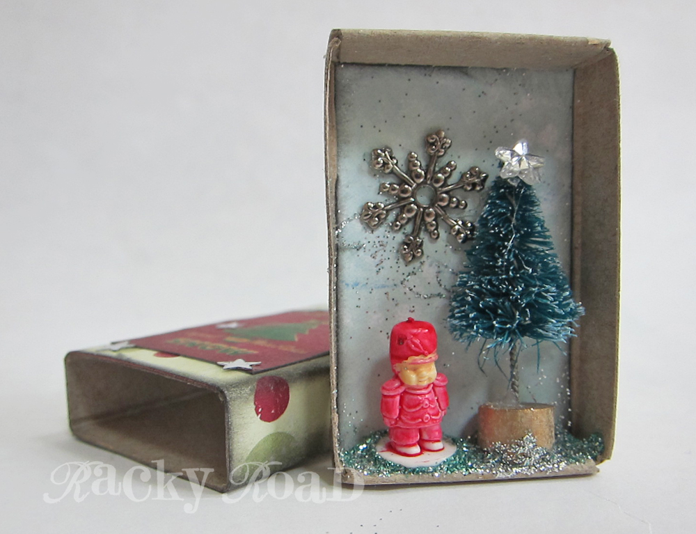 junk&stuff: Christmas Snow Altered Matchbox
