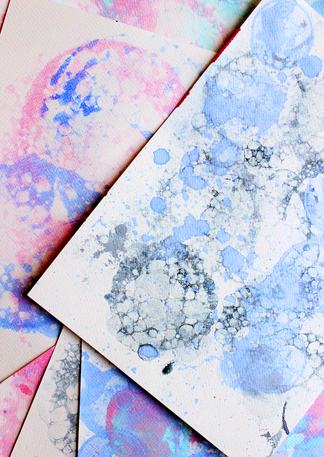 alisaburke: creating with a kid- bubble prints