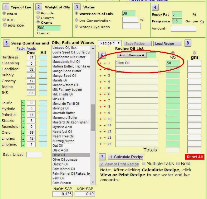 FOTO TUTORIAL SOAPCALC | Sapun natural