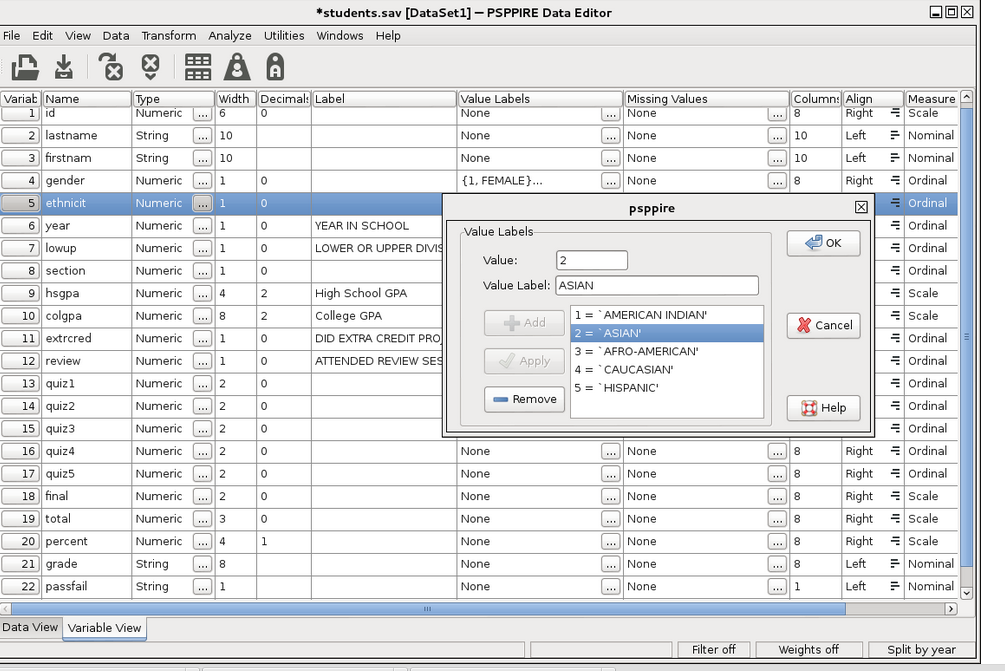 Estadística, Matemática y Computación: PSPP: Versión clonada y libre ...