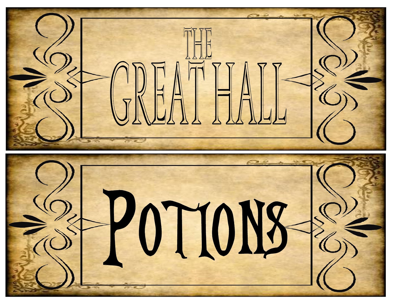 Harry Potter Potions Class Sign