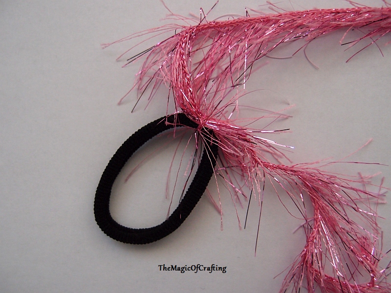 Free crochet patterns and DIY, crochet charts: Eyelash hair elastic