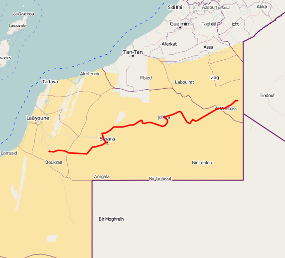 Route Nationale Numéro 14 (RN14 ou N14) - Maroc Maps