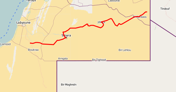 Route Nationale Numéro 14 (RN14 ou N14) - Maroc Maps