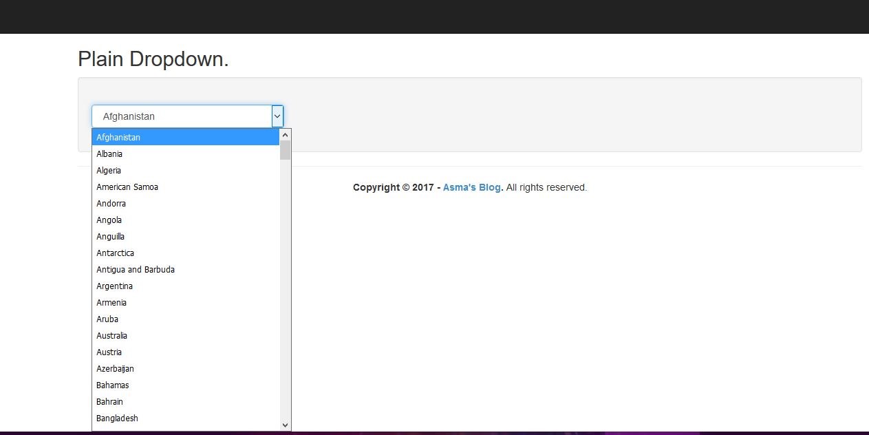 Aspnet Mvc5 Bootstrap Style Dropdown Plugin Asmas Blog