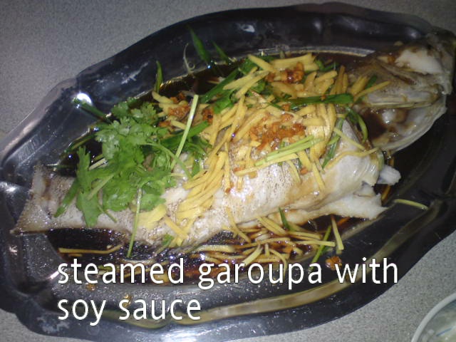 Cooking Pleasure: Steamed Garoupa With Soy Sauce